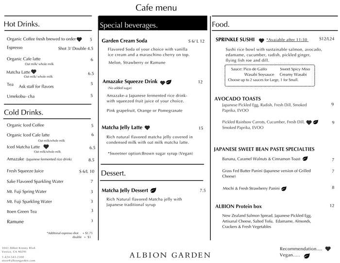 About Albion Garden
